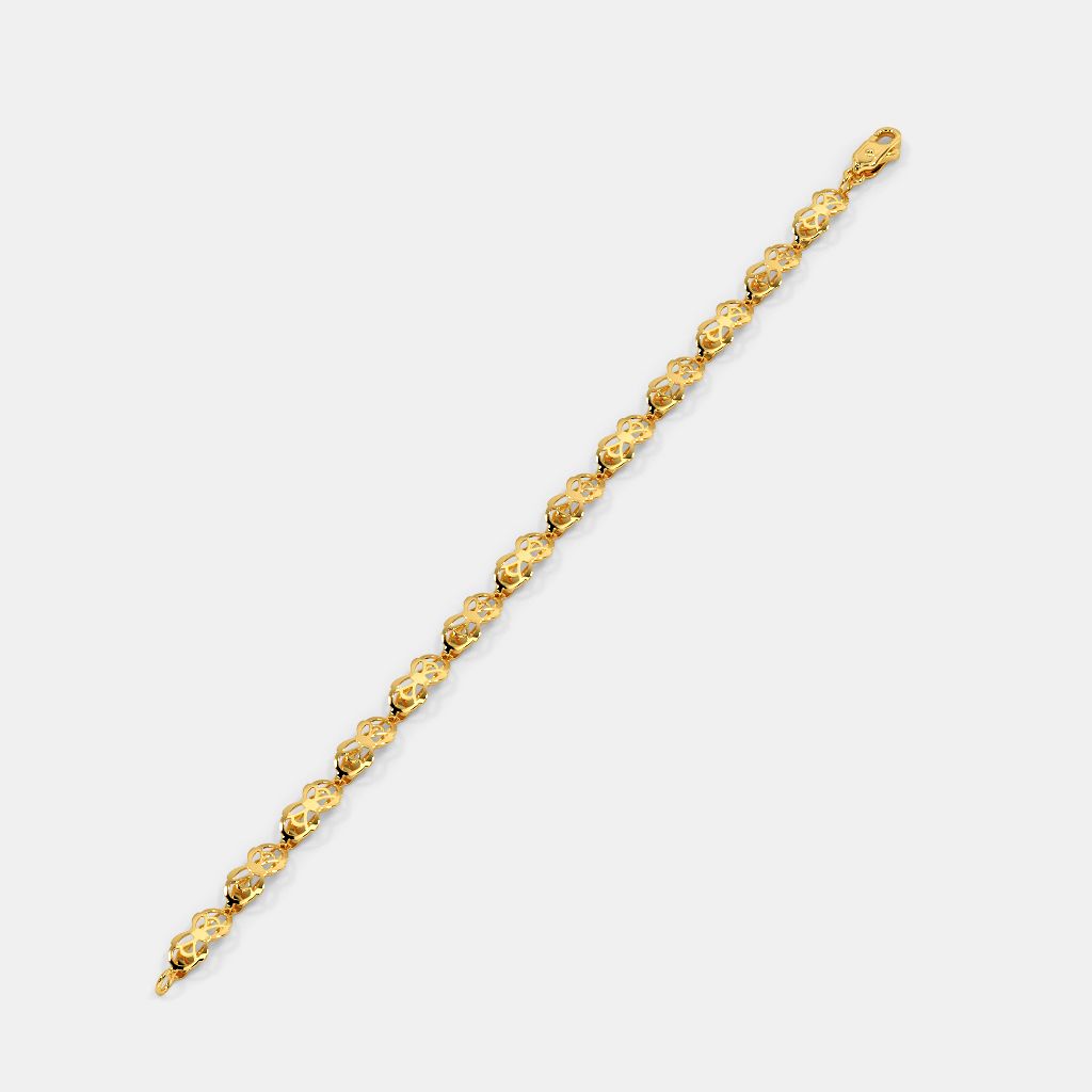 The Krisha Gold Bracelet BlueStone