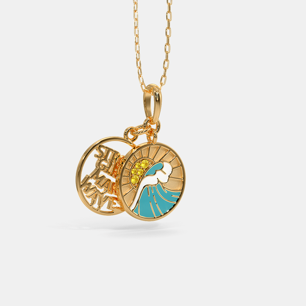 The Barbie Sea Sparkle Pendant | BlueStone.com