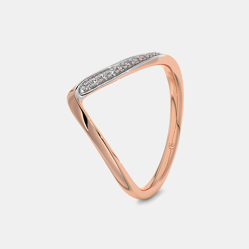 The Zemora Chevron Ring | BlueStone.com