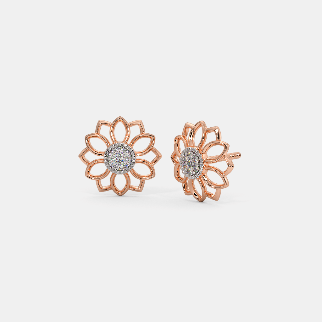 The Alazea Stud Earrings | BlueStone.com