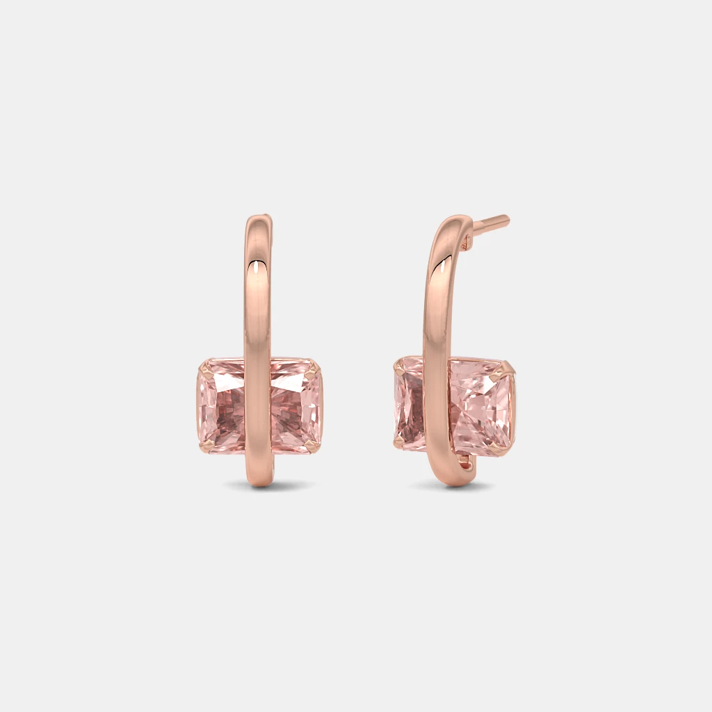The Peacho Blink J Hoop Earrings | BlueStone.com