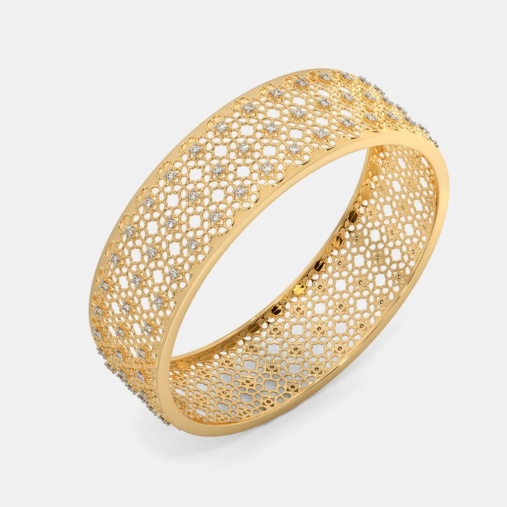 The Maxiene Round Bangle | BlueStone.com