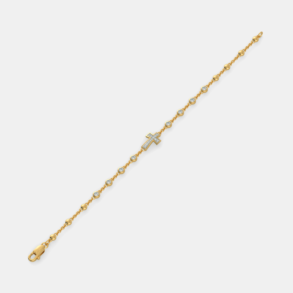 The Deborah Cross Bracelet | BlueStone.com