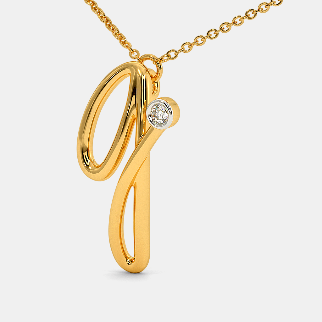 The Cursive G Necklace | BlueStone.com