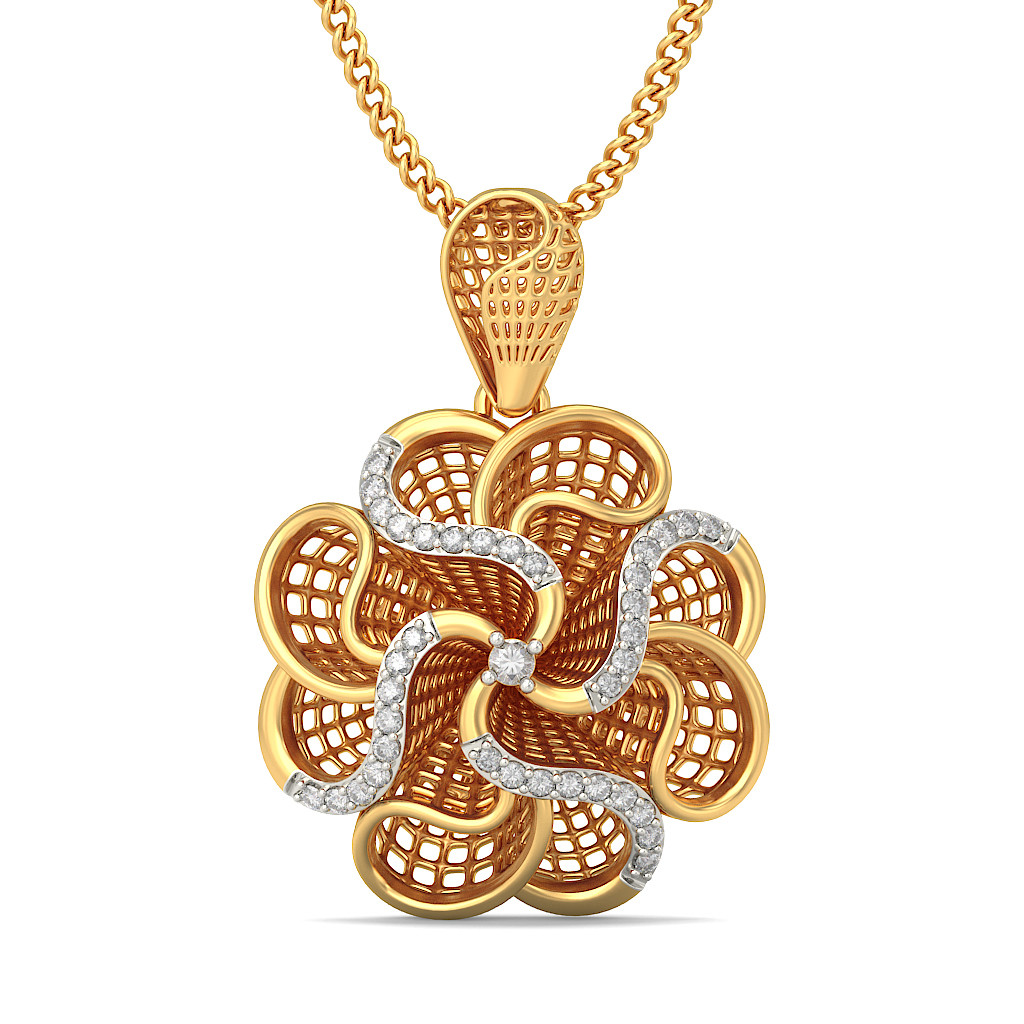 The Rose Lattice Pendant | BlueStone.com