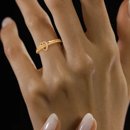The Heartstack Stackable Ring | BlueStone.com