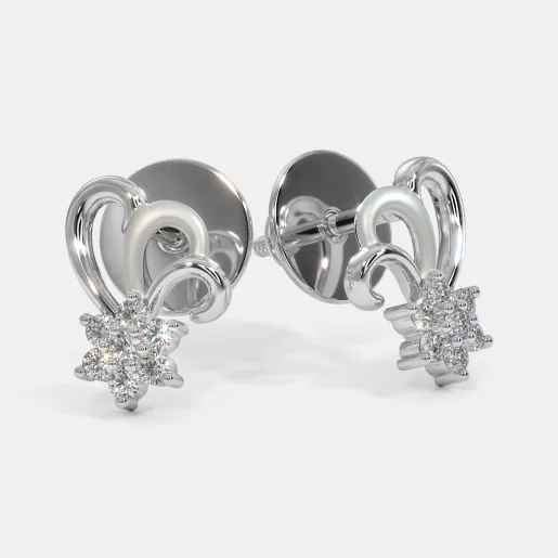 Buy Platinum Earrings Designs Online in MG Road, Agra | BlueStone.com ...